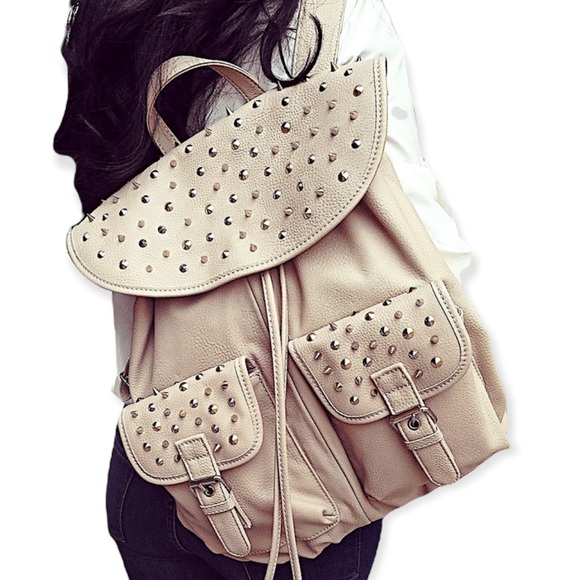Aldo | Bags | Aldo Faux Leather Studded Spiked Backpack | Poshmark